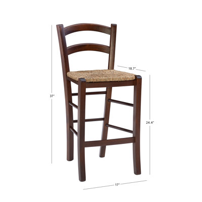 Sand & Stable Raegan Solid Wood Stool & Reviews | Wayfair