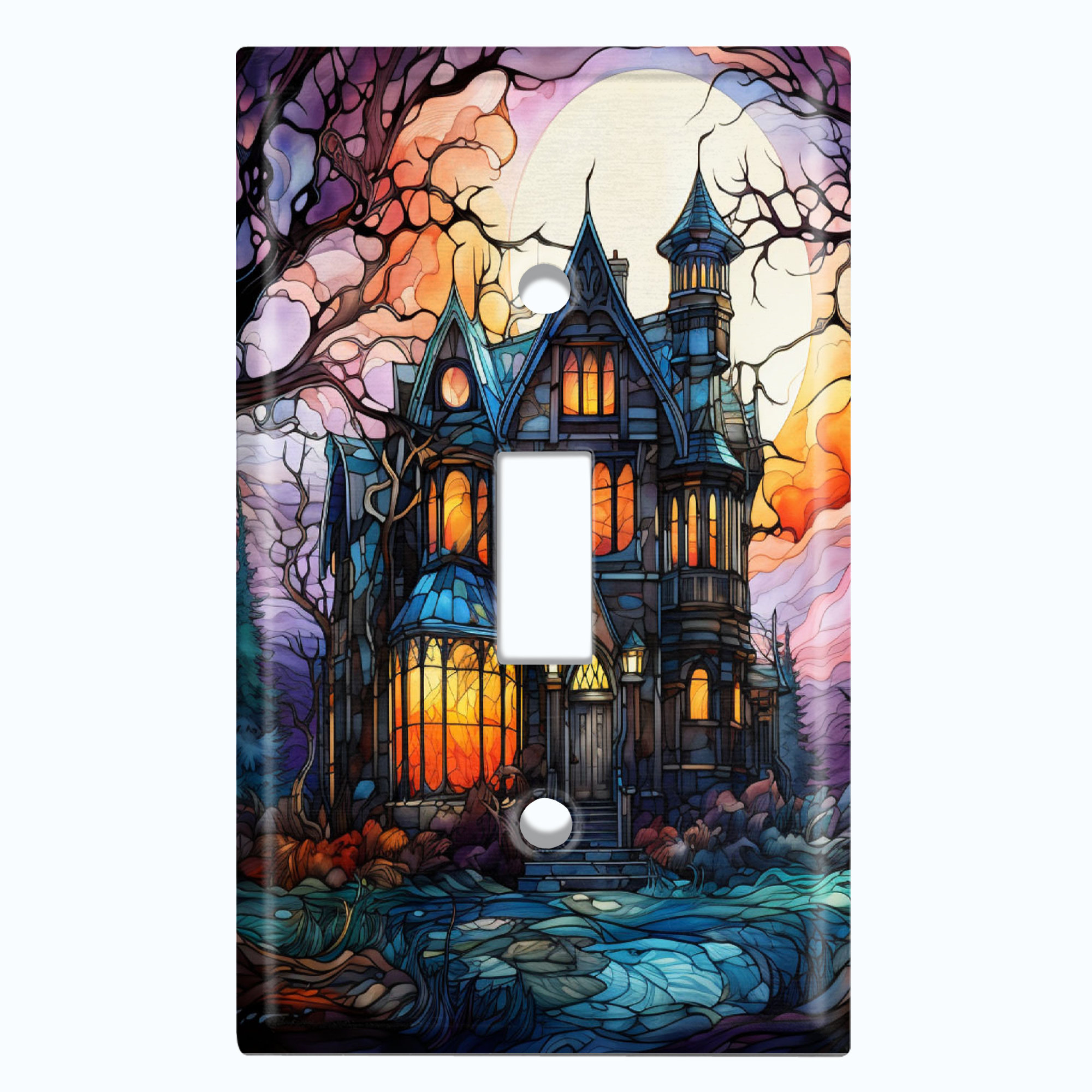 WorldAcc Halloween Spooky Sunset Manor Christmas Festive Tree Lights 1 ...