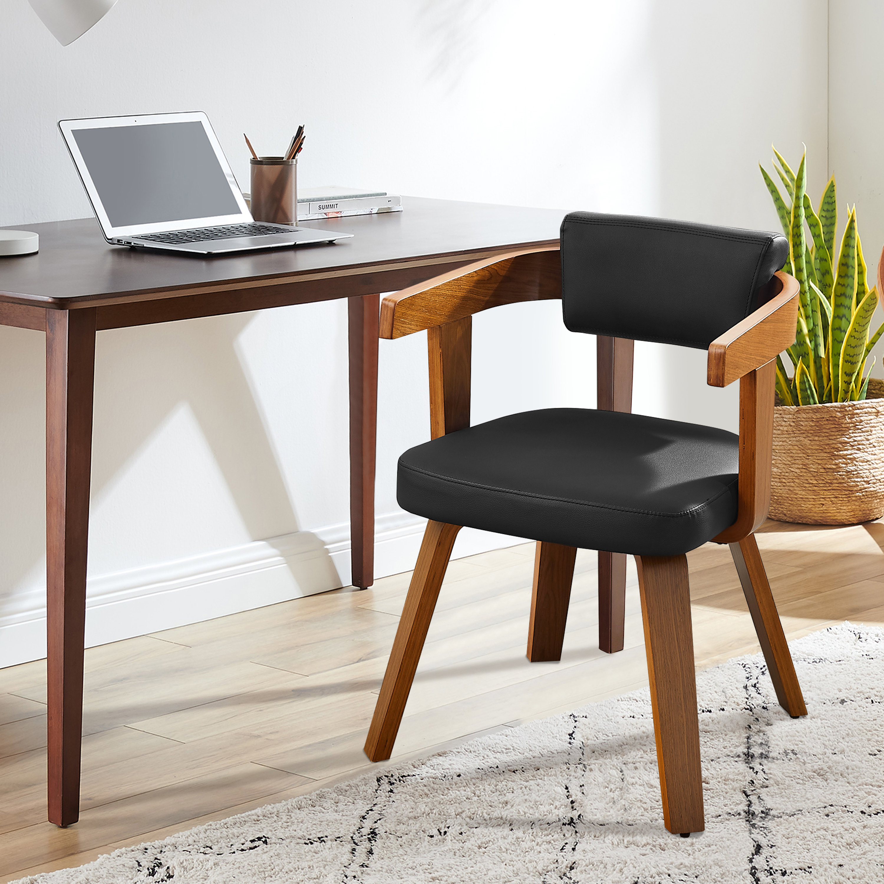 Corrigan Studio® Terrence Faux Leather Home Office Desk Chair | Wayfair