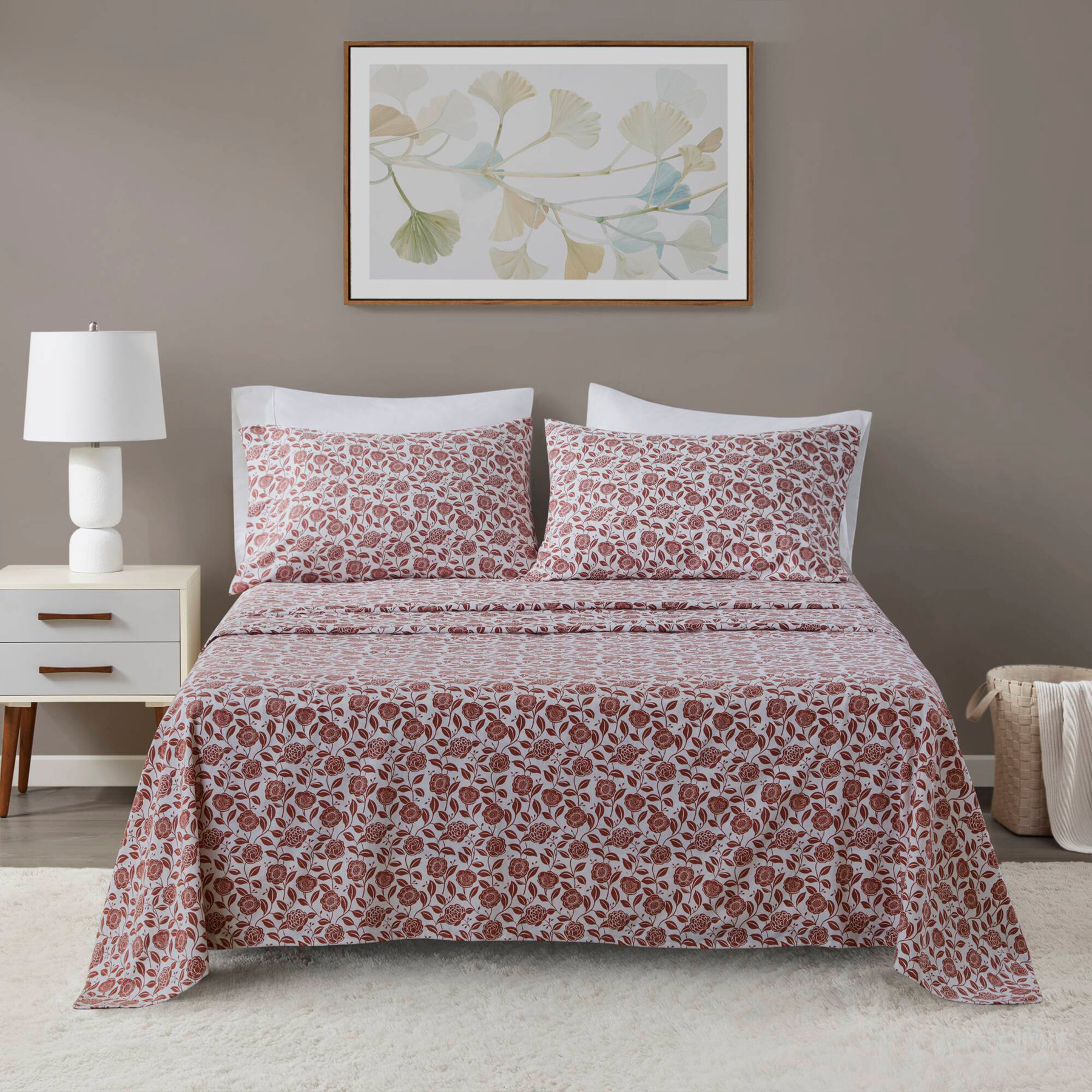 XINYUEHE 4 PCS Sheet Set Floral | Wayfair