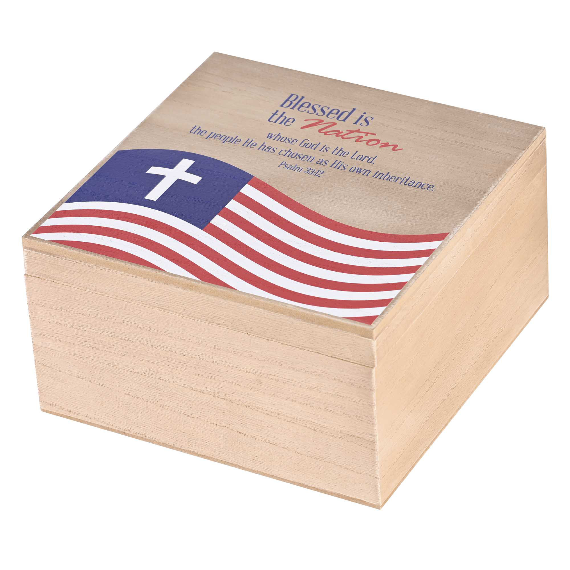 Dicksons Inc Keepsake Box Flag Blessed Is The MDF | Wayfair