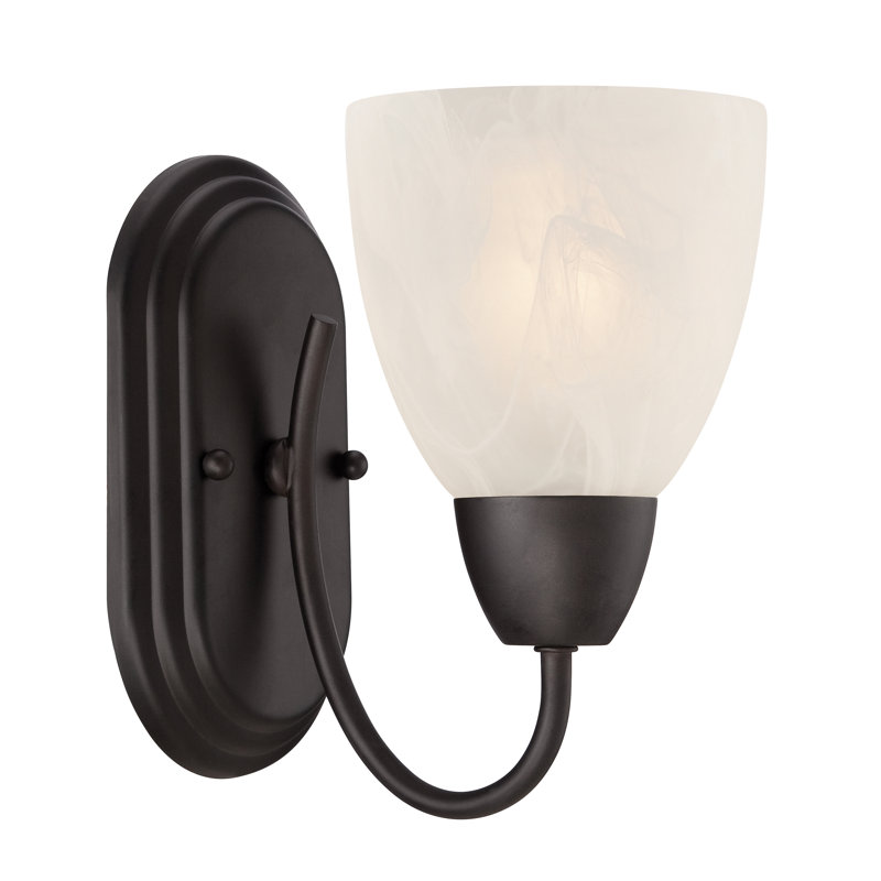 Charlton Home® Stayton 1 - Light Dimmable Armed Sconce & Reviews | Wayfair