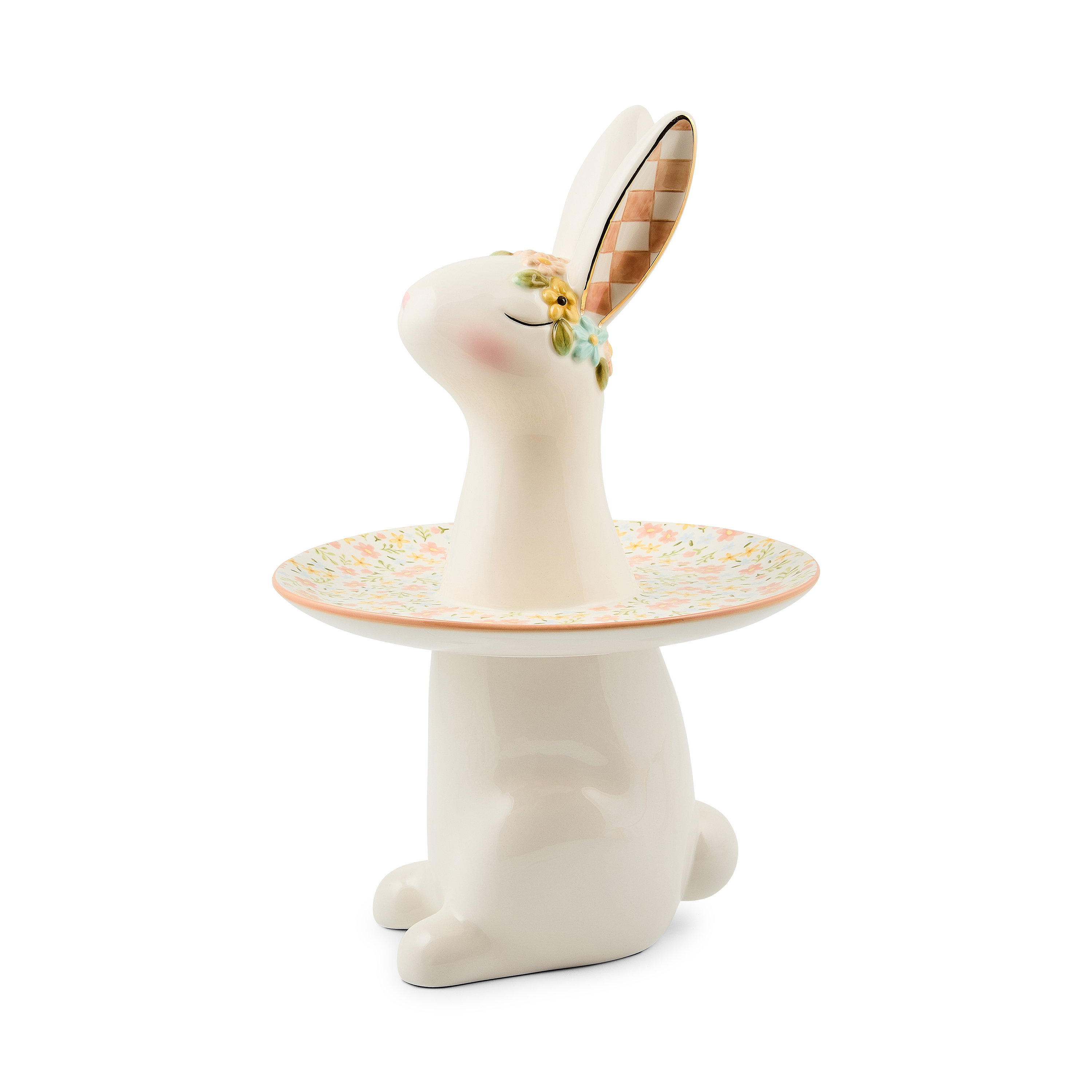 MacKenzie-Childs Posie Patch Rabbit Sweet Stand | Perigold