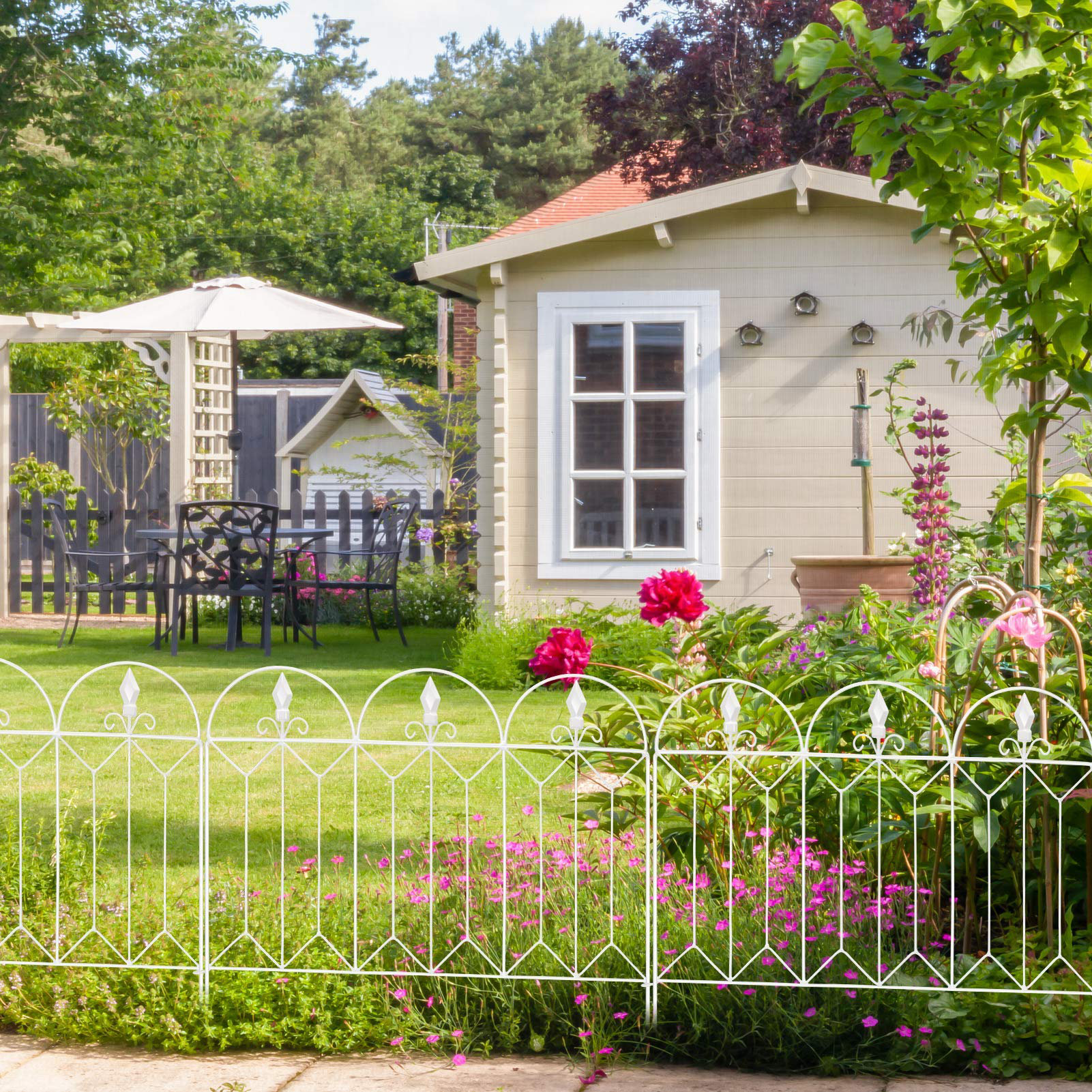 Arlmont & Co. 5 Panels Decorative Garden Fences and Borders for Dogs ...