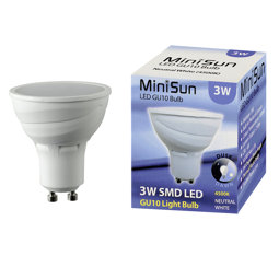 MiniSun 3W GU10 LED Spotlight Light Bulb | Wayfair.co.uk