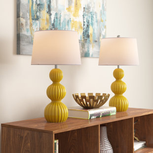 Yellow Table Lamps You'll Love | Wayfair