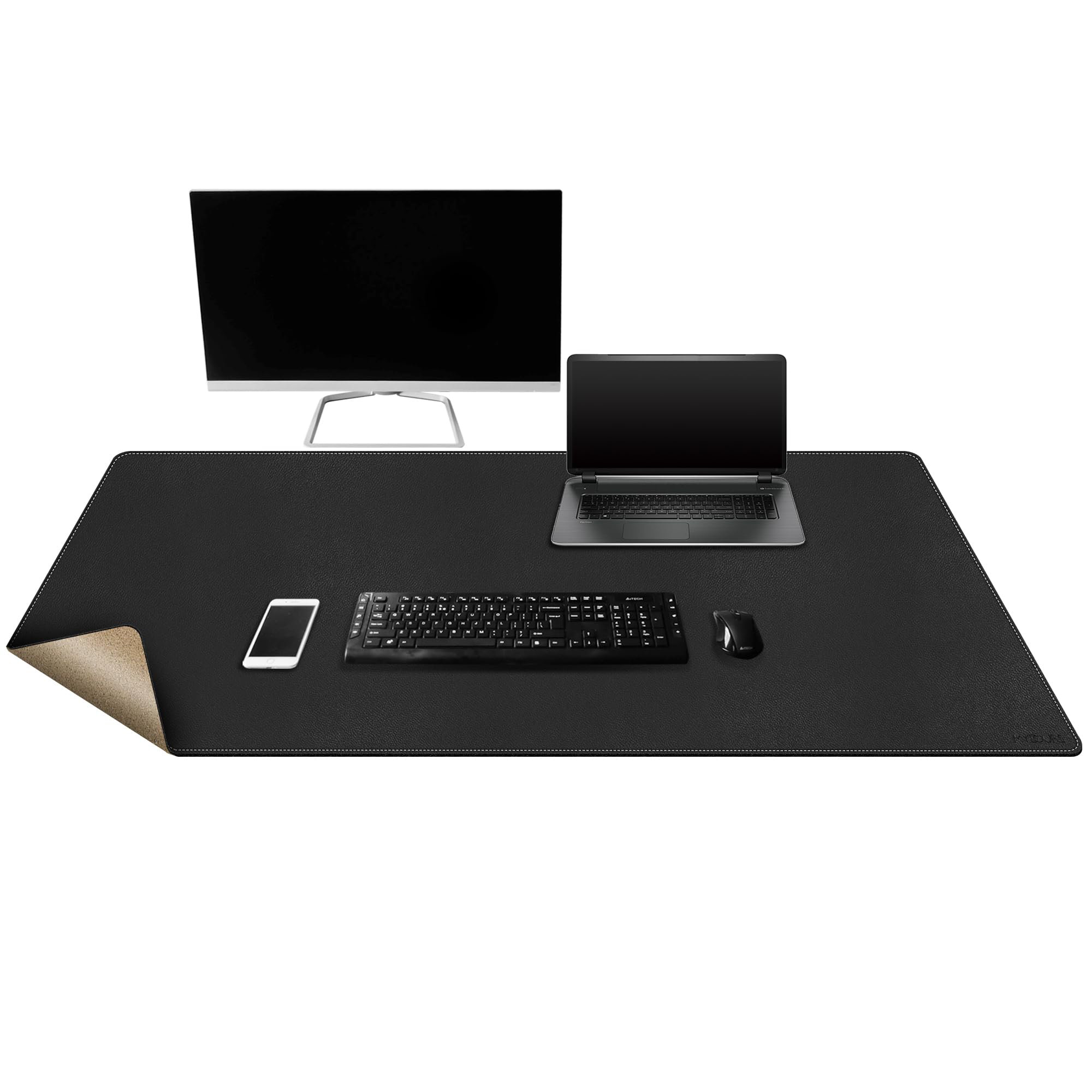 Latitude Run® Cork & PU Leather Desk Mat, 48" X 20" Large Gaming Mouse ...