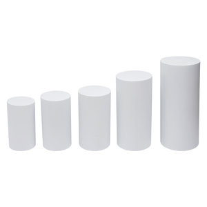 JOYDING 5Pcs Recyclable Wedding Cylinder Columns Durable Flower Stand ...