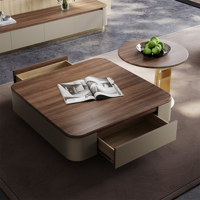 Trentastic Trails Light luxury square solid wood coffee table | Wayfair