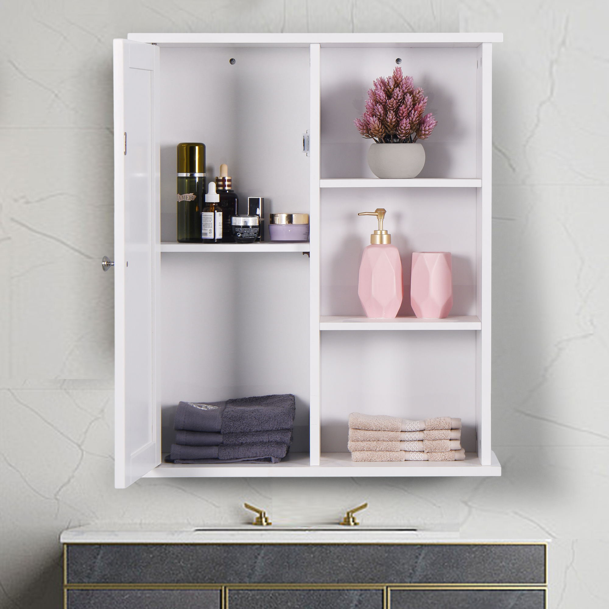 Winston Porter Kamaehu Classic Wall Mounted Bathroom Storage Cabinet ...