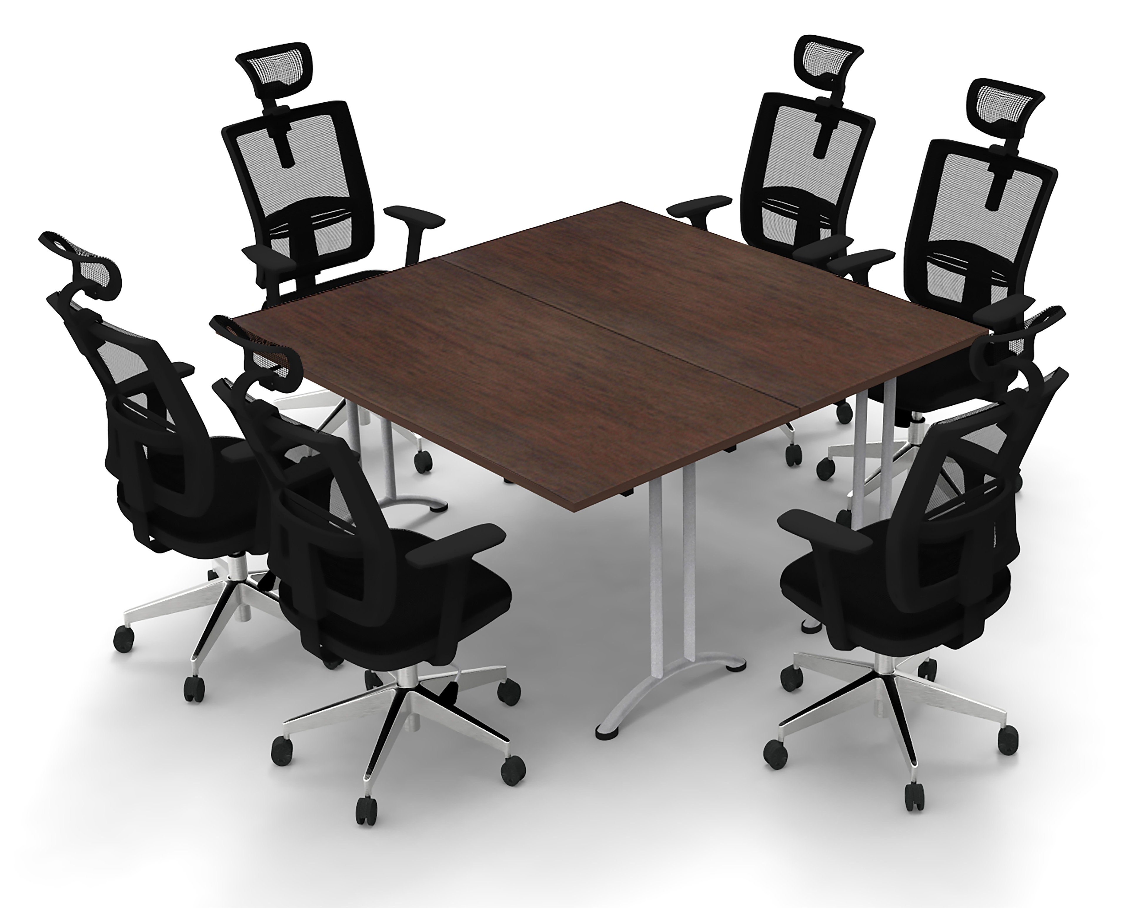 Symple Stuff Alpena 6 Person Conference Meeting Tables with 6 Chairs ...