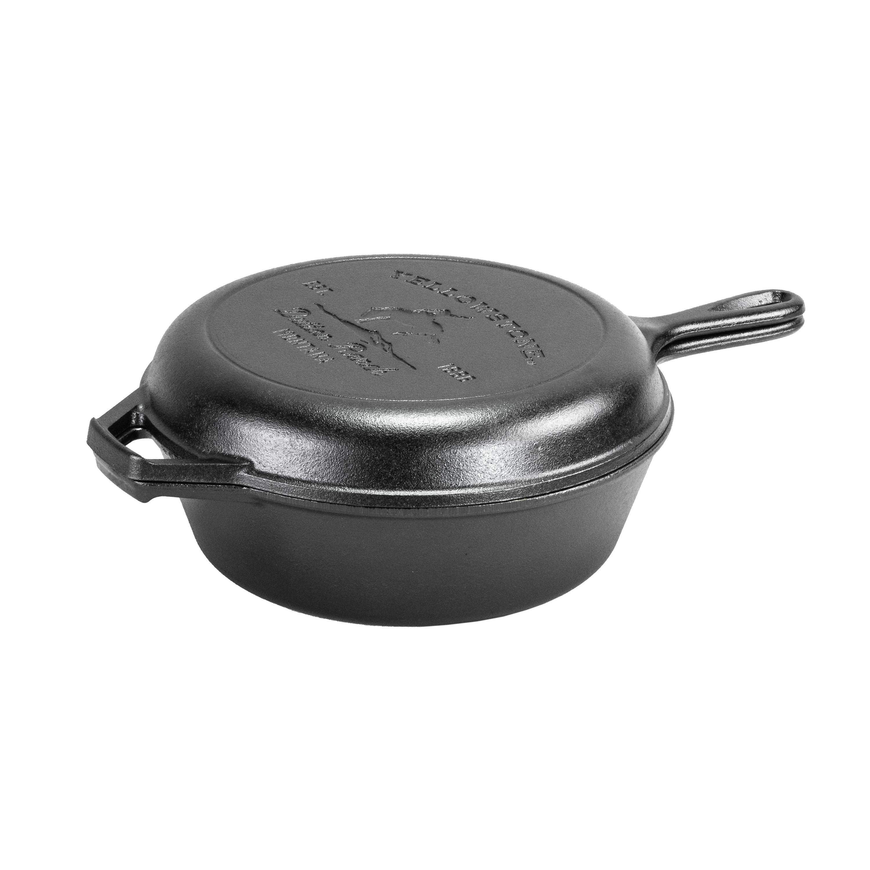 Lodge Yellowstone Seasoned Cast Iron "Bucking Bronco" Combo Cooker ...
