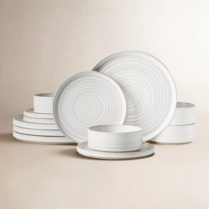 Famiware Starlight Plates And Bowls Sets, 12 Piece Dinnerware Sets ...