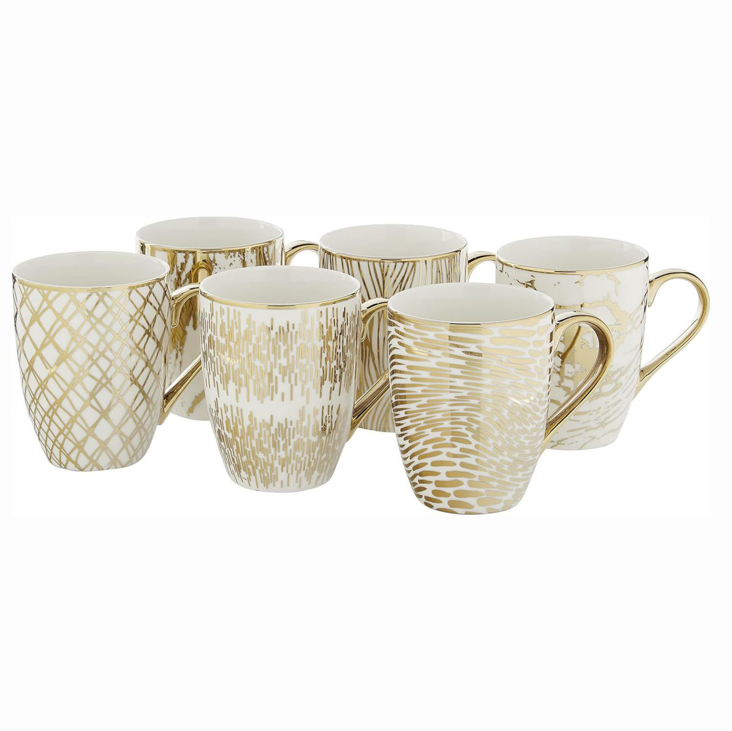 Ameriwood 16 oz. Gold Plated Mugs, Set of 6 - Wayfair Canada