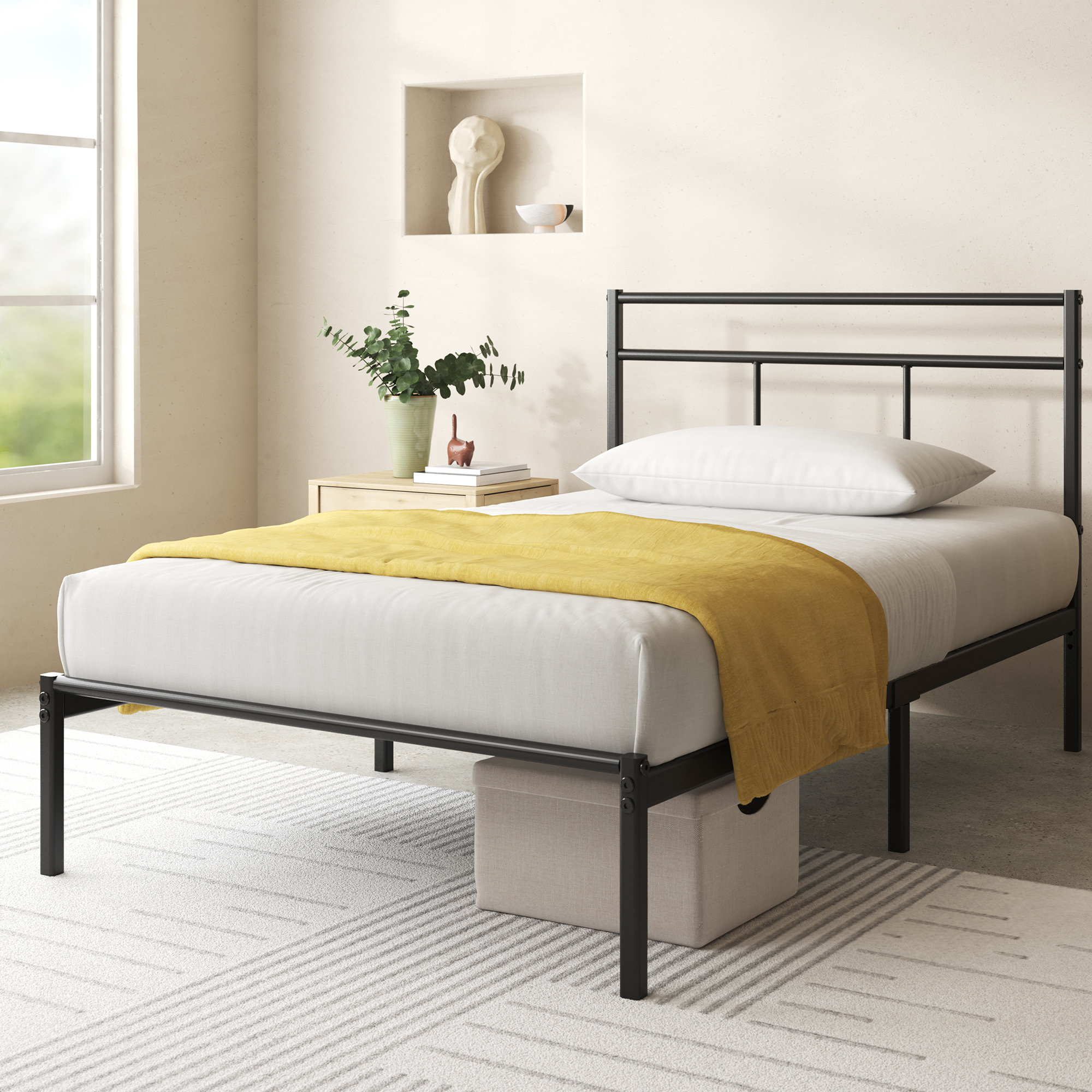 Ebern Designs Emsworth Metal Bed Frame - Wayfair Canada