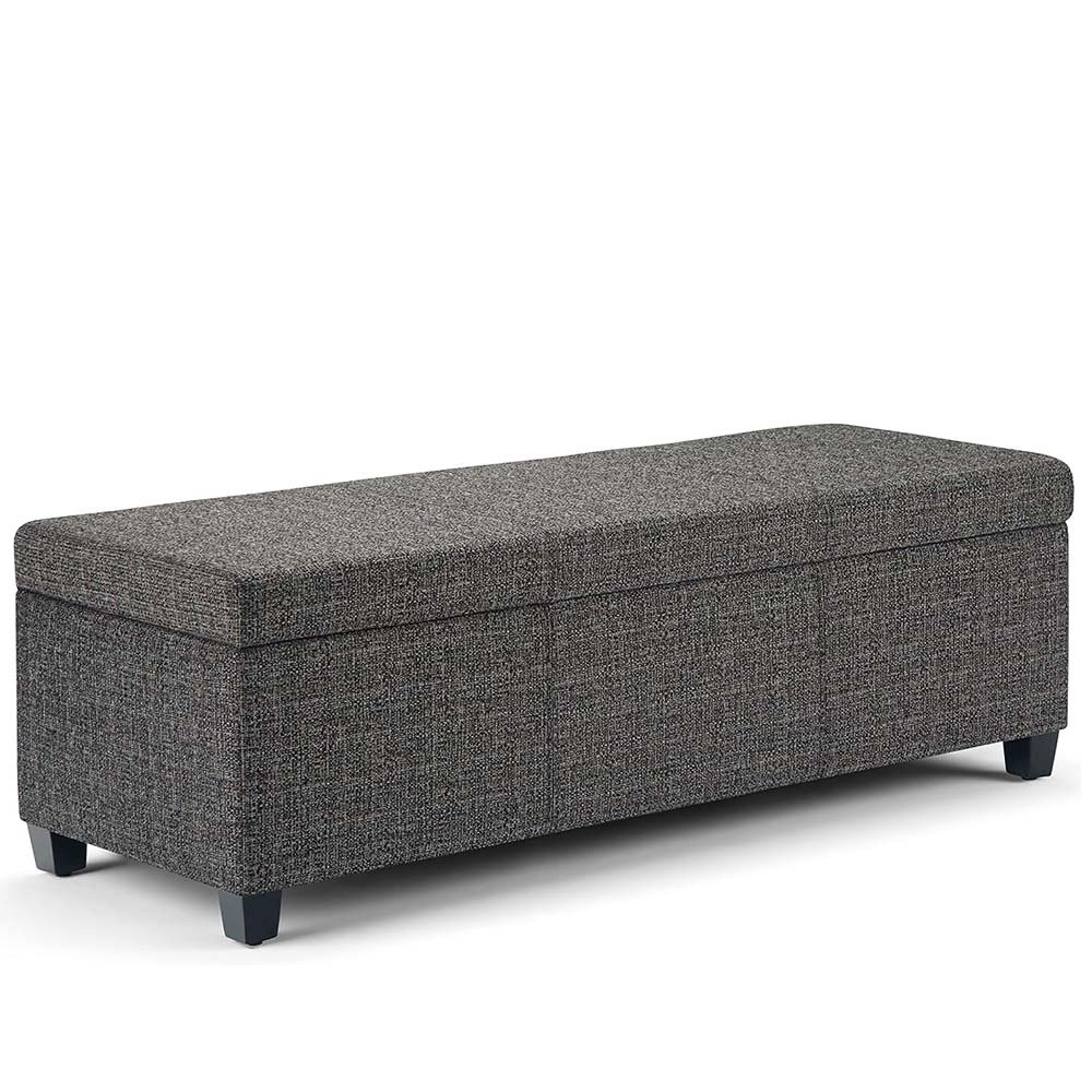 Hokku Designs 48 Inch Wide Contemporary Rectangle Storage Ottoman Bench ...