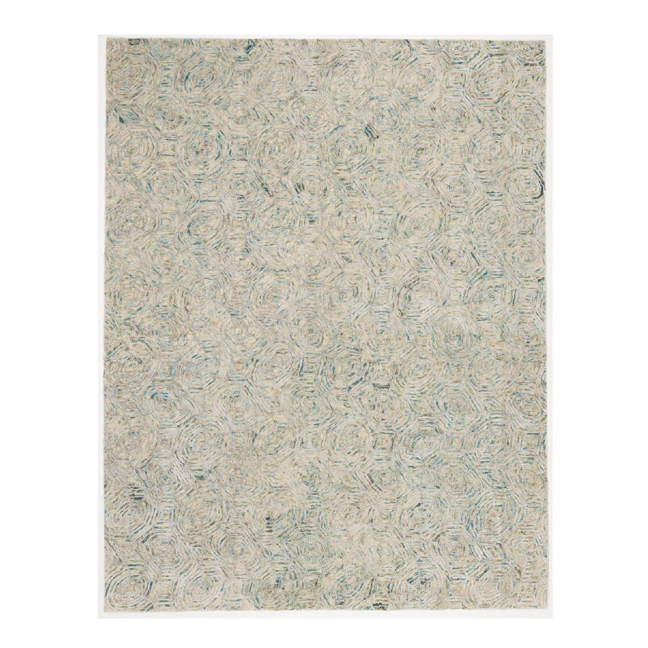 String Matter Rectangle 7'6'' X 9'6'' Area Rug with Non-Slip Backing ...