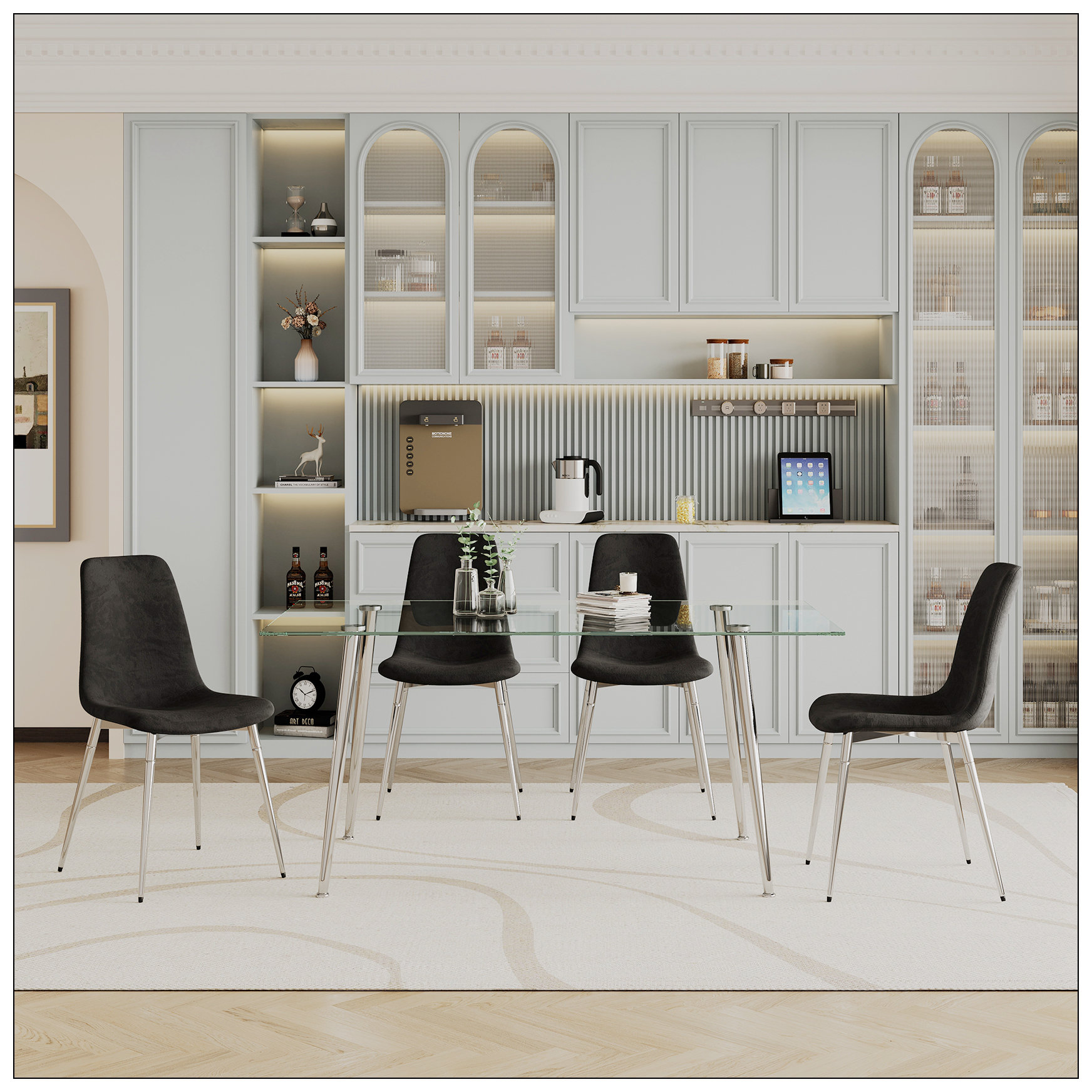 Wrought Studio Kemia Rectangular 62.99'' L x 35.43'' W Dining Set | Wayfair