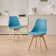 Fjørde & Co Stathelle Cotton Upholstered Side Chair in Blue | Wayfair.co.uk
