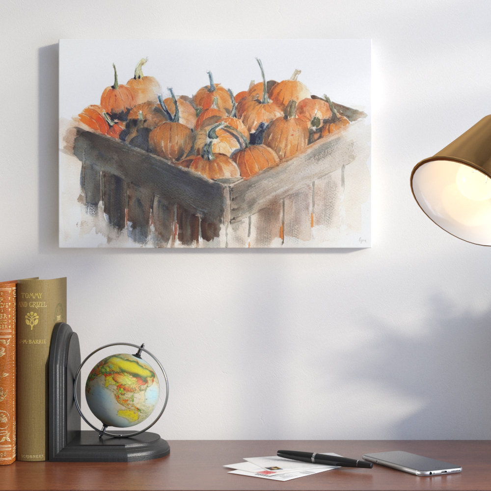 Alcott Hill Pumpkin Bounty by Eyre Tarney - Wrapped Canvas Print ...