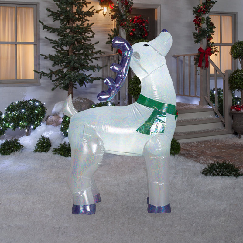 Gemmy Industries Iridescent Reindeer Buck-LG Inflatable | Wayfair