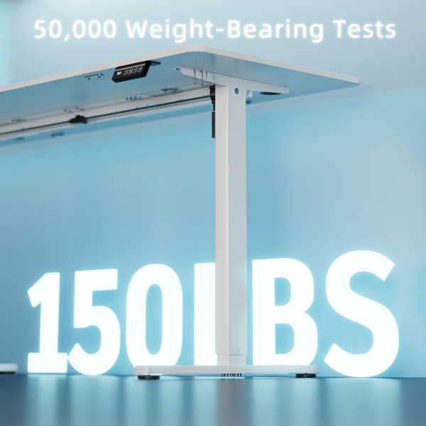 Inbox Zero Leshae Adjustable Height Standing Desk for Home Office ...