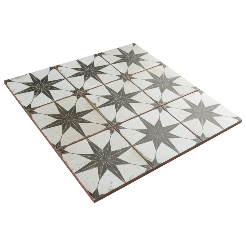 Merola Tile Harmonia 13" x 13" Ceramic Patterned Wall & Floor Tile ...