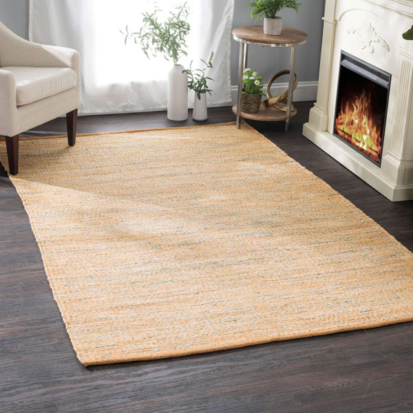 Home Conservatory Mixed Stripe Multi Handwoven Jute Rug | Wayfair