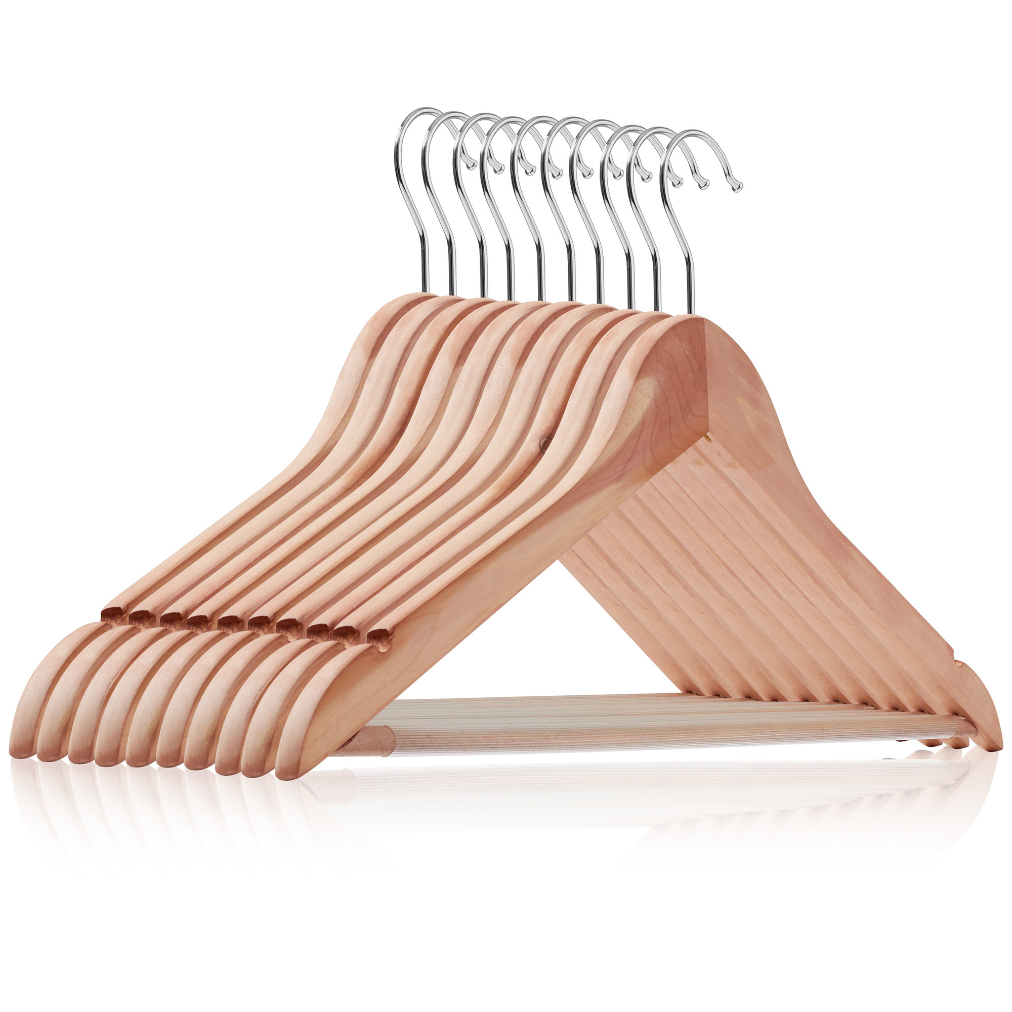 Casafield Wood Non-Slip Standard Hanger | Wayfair