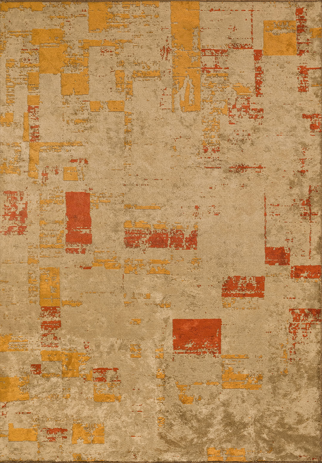 Ebern Designs Beige Abstract Area Rug, Hand Loom using Cotton,Polyester ...