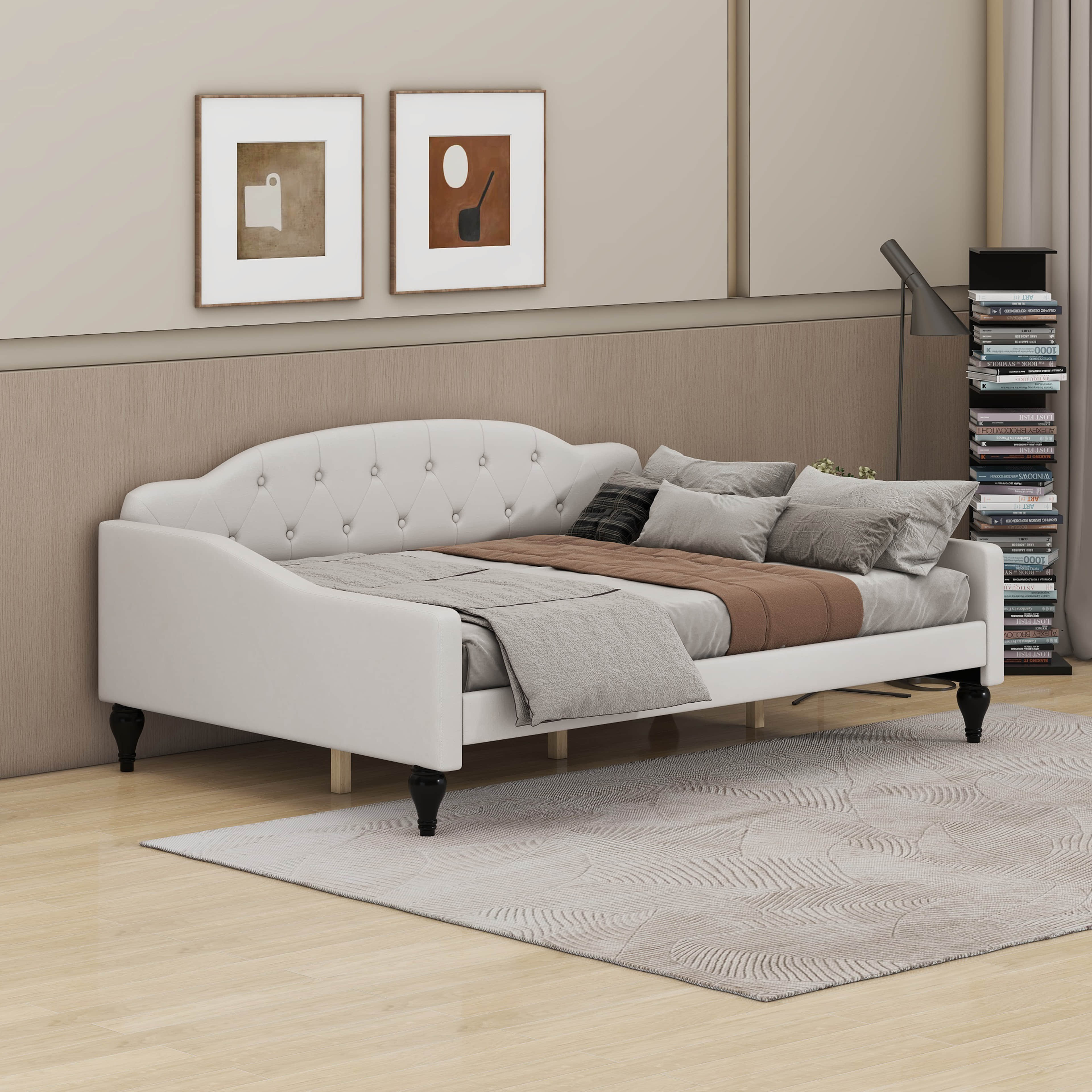Charlton Home® Full Size Upholstered Tufted Daybed - Wayfair Canada