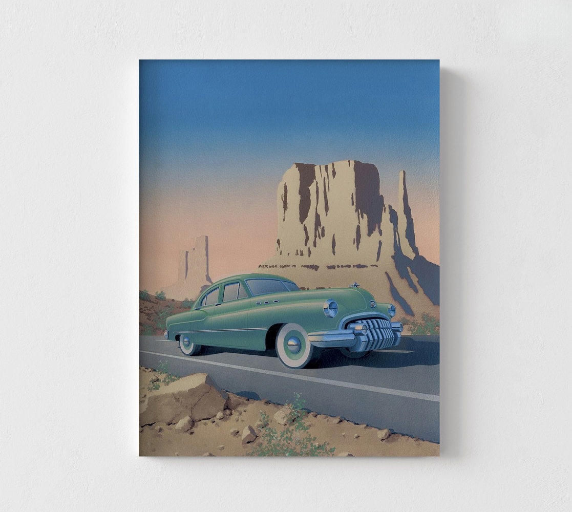 WeFrameArt Monument Valley By Richard Courtney, Travel Poster Gift Idea ...