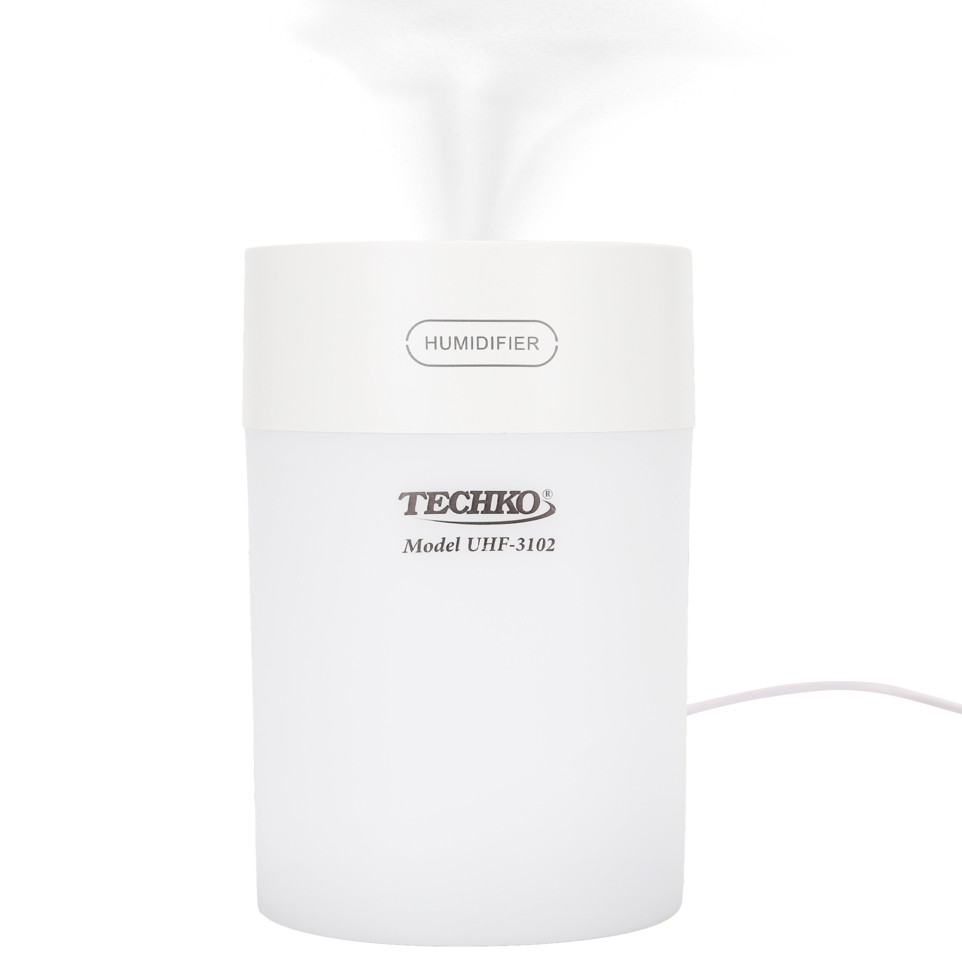 Techko Portable Cool-Mist Ultrasonic Tabletop 600ml Humidifier w/ LED ...