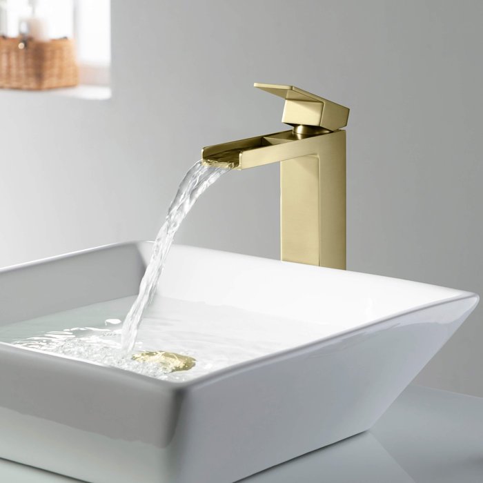 KIBI USA Waterfall Vessel Sink Faucet Single-handle Bathroom Faucet ...
