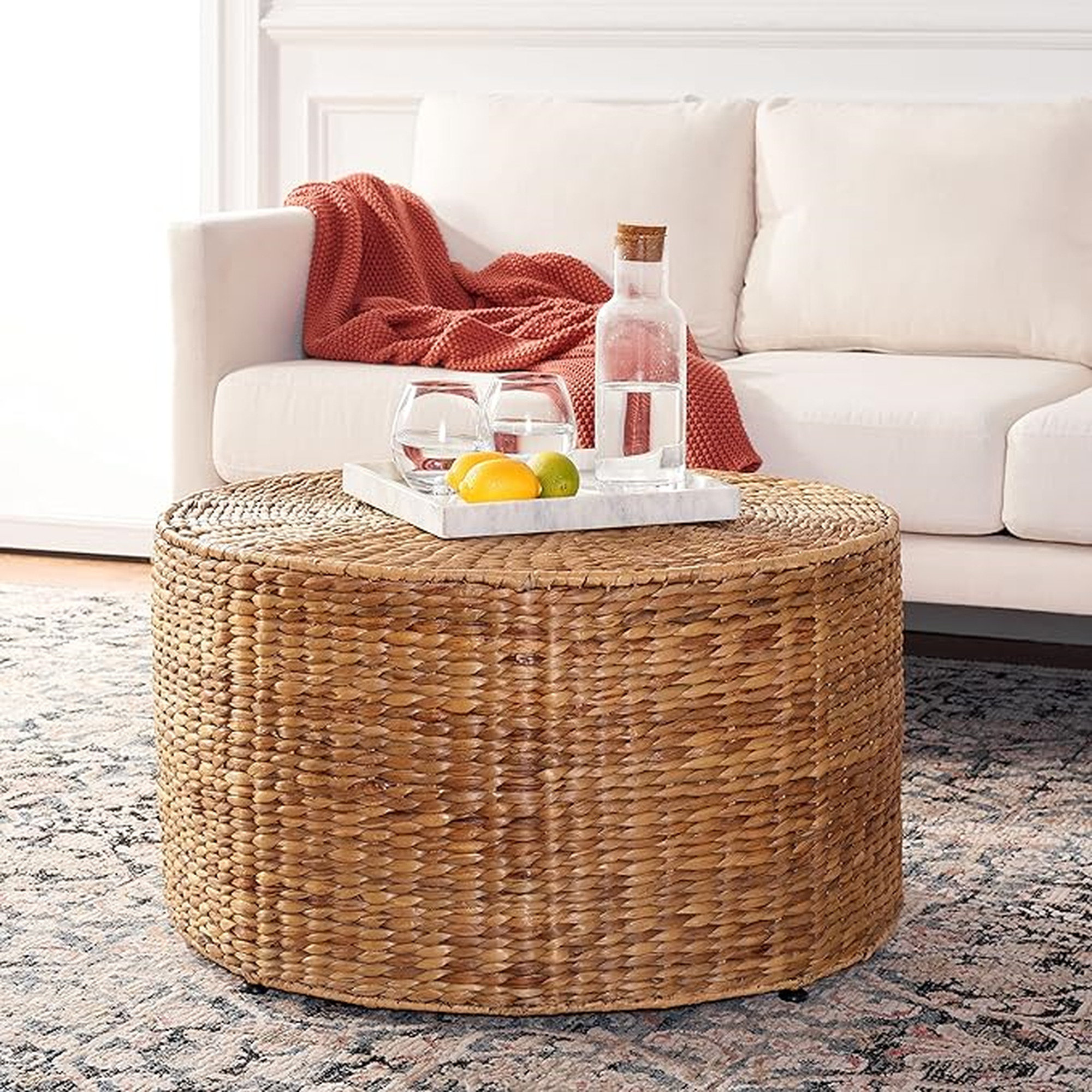 Bungalow Rose Coffee Table, Round Home Decoration Low Table. - Wayfair ...