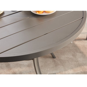 Red Barrel Studio® Malnar Powder Coated Steel Dining Table & Reviews ...