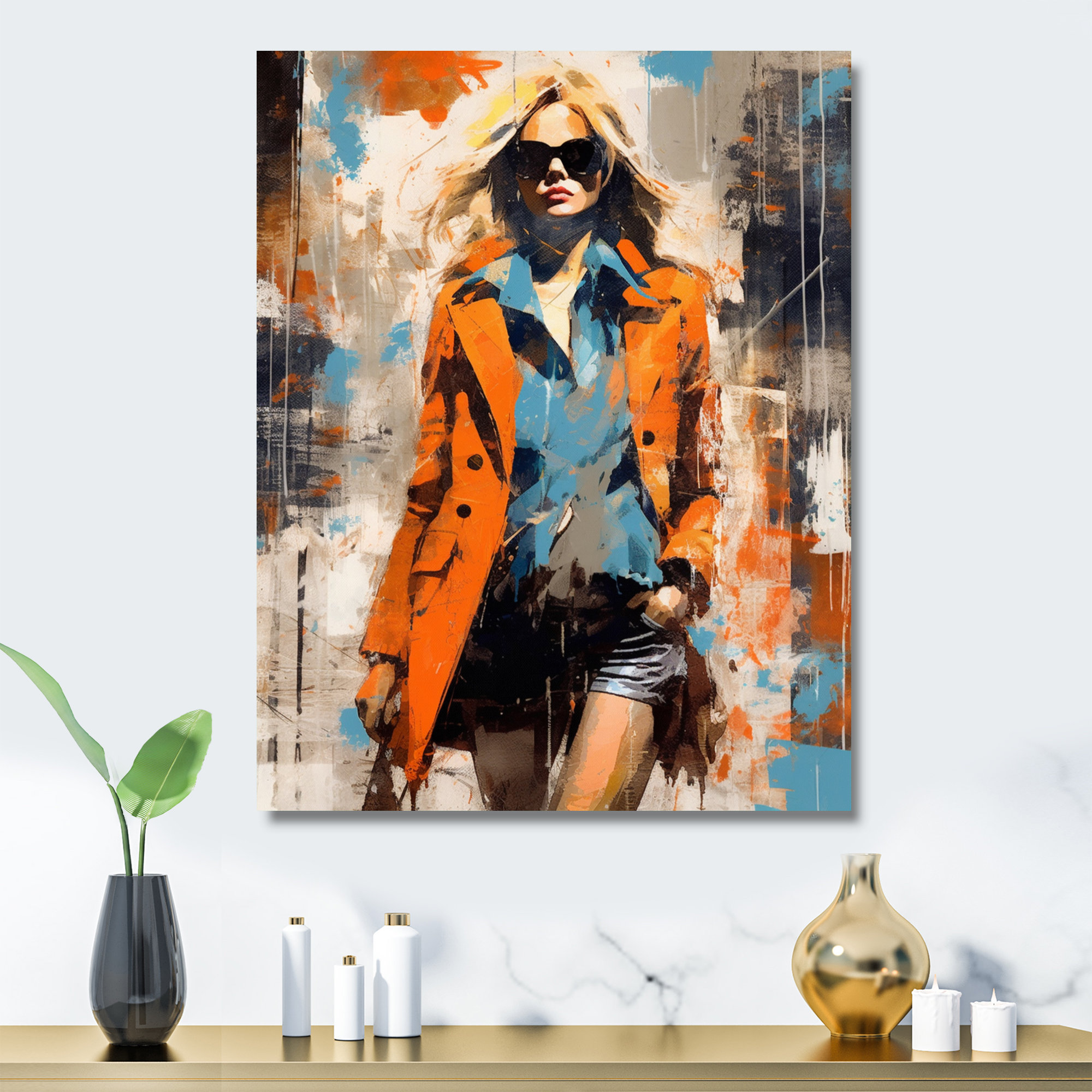 Red Barrel Studio® Fashionable Blonde II - Fashion Woman Metal Wall ...