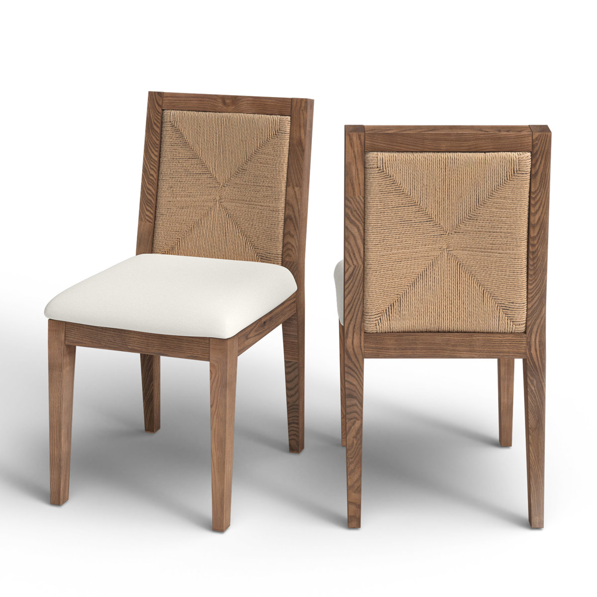 Birch Lane™ Hudgins Woven Back Side Chair & Reviews | Birch Lane