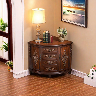 rustic corner cupboard