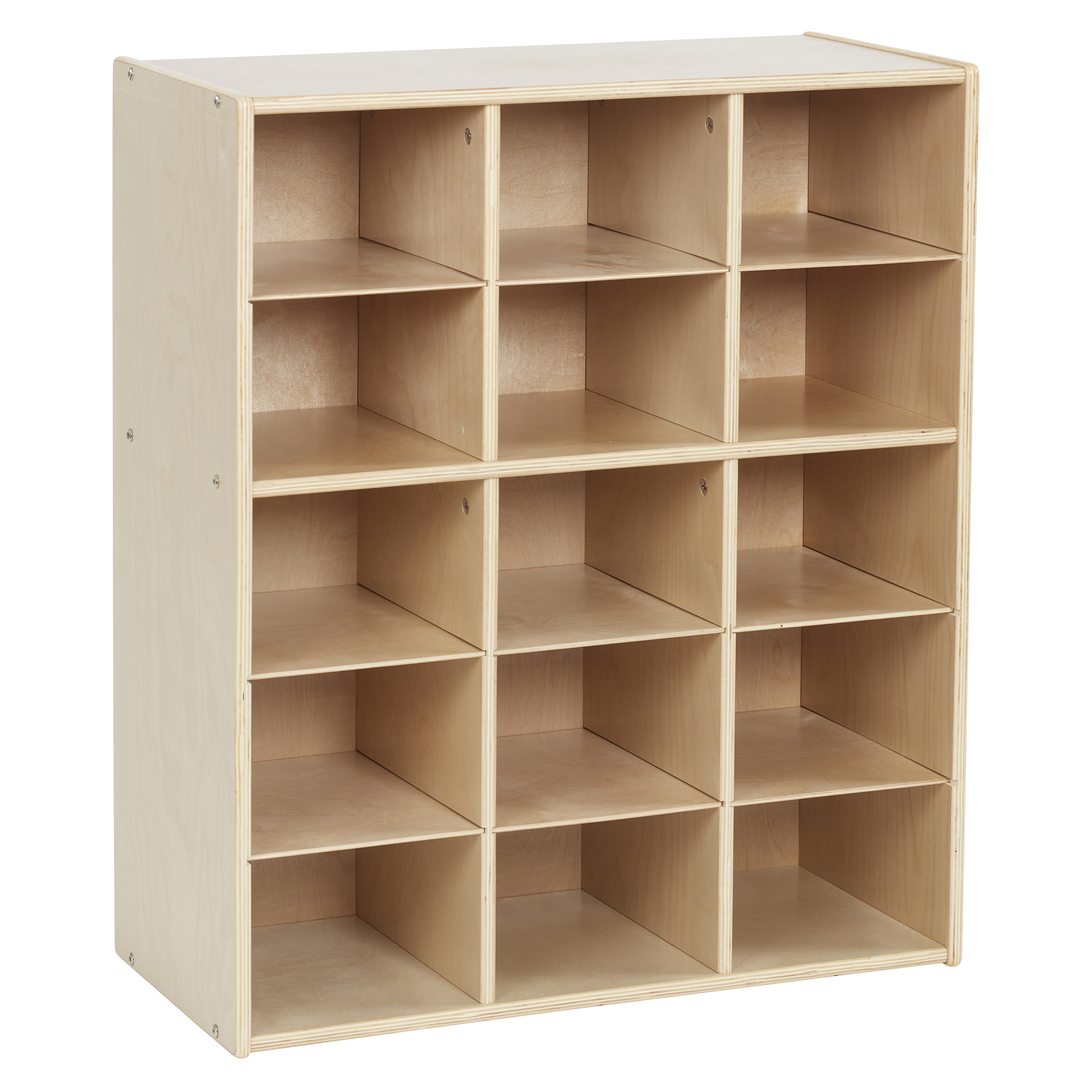 ECR4Kids Streamline 15 Cubby Tray Storage Cabinet, 5x3, Classroom ...