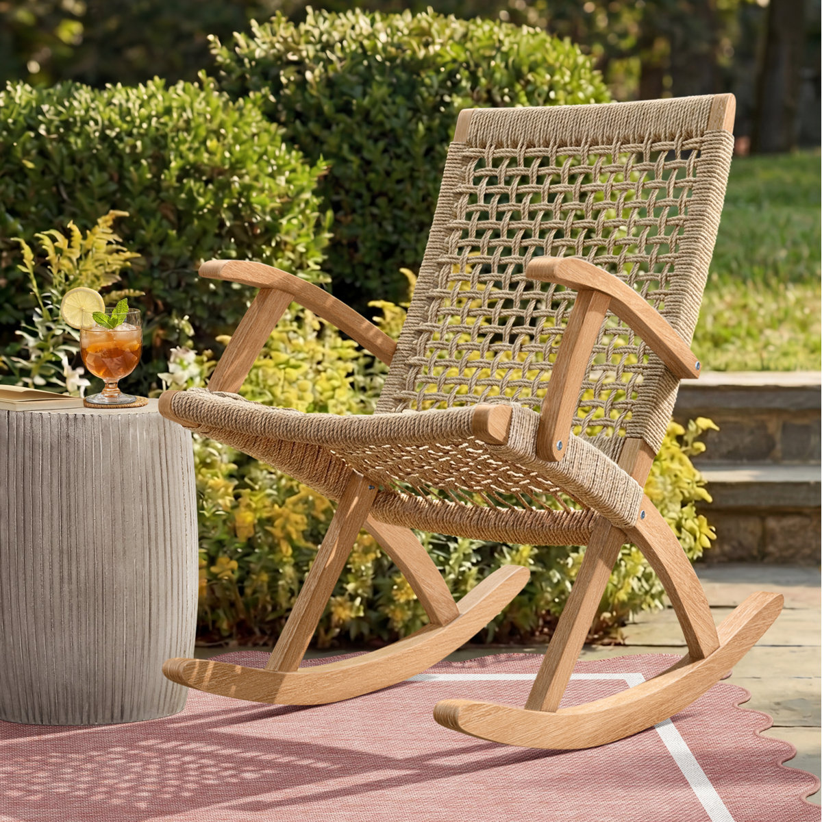 Birch Lane™ Brayson Solid Wood Rocking Chair & Reviews | Wayfair