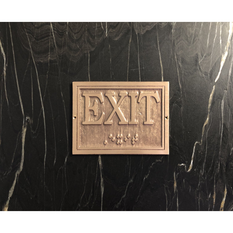 KCastings,Inc. Contemporary Exit Sign - Wayfair Canada