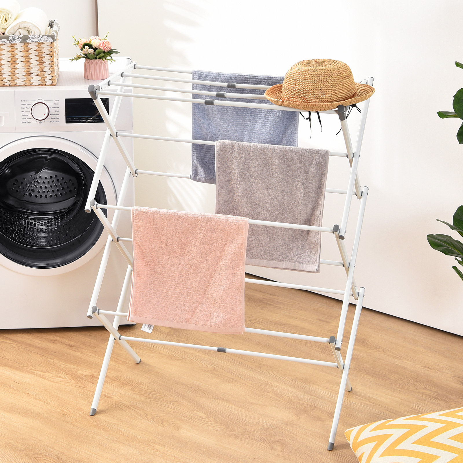 Rebrilliant Metal Folding Clothes Drying Rack & Reviews - Wayfair Canada