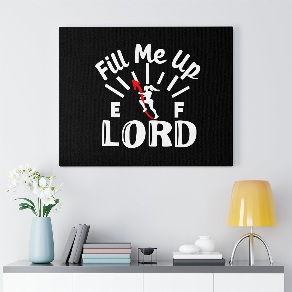 Blue Elephant Fill Me up Lord - Wrapped Canvas Typography | Wayfair.co.uk
