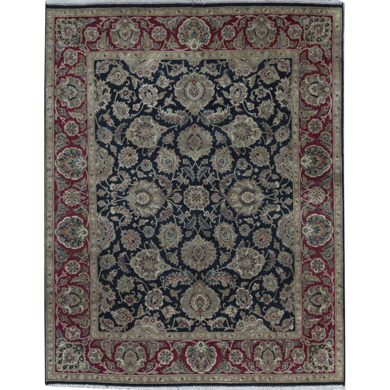Bokara Rug Co., Inc. Hand-Knotted High-Quality Black and Red Area Rug ...