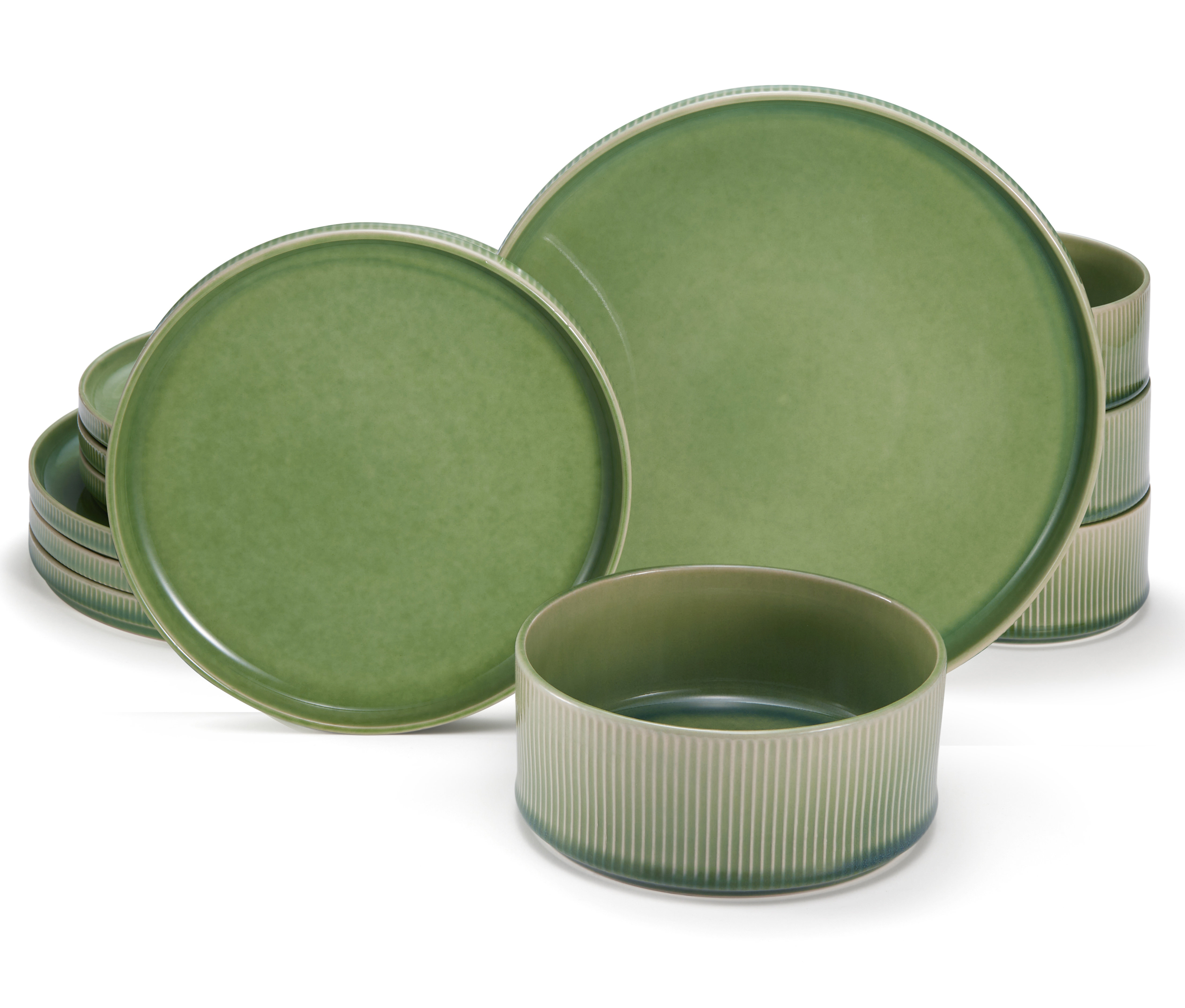 kook Vase And Vessel Hearthstone 12-piece Dinnerware Set, Service For 4 ...