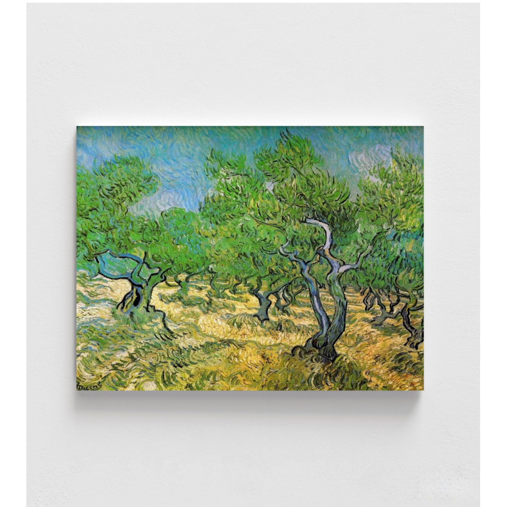 WeFrameArt Olive Grove By Vincent Van Gogh, Van Gogh Olive Tree Print ...