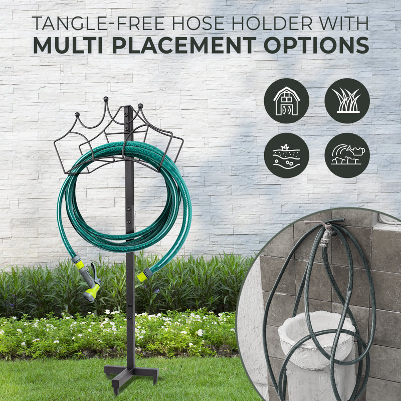 Arlmont & Co. Steel Stand Hose Holder & Reviews | Wayfair