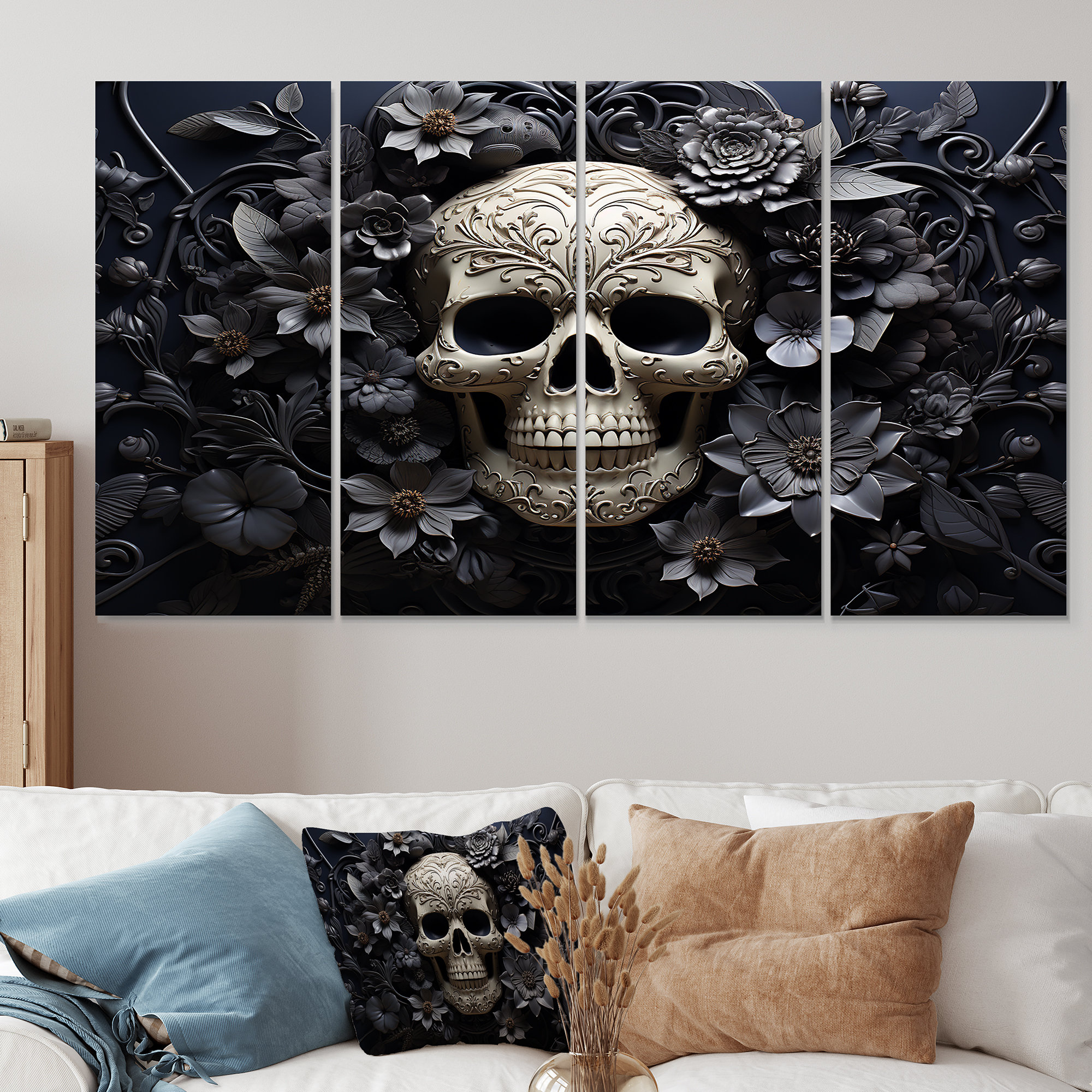 Trinx Skull And Crossbones Pirate - Pirate 4 Piece Wall Art Decor Set ...