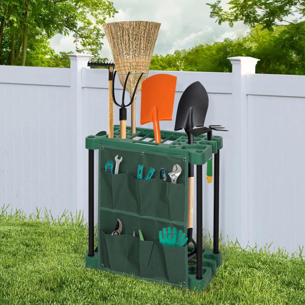 Garten Living Rectangular Garage Garden Tool Holder Organizer Rack ...